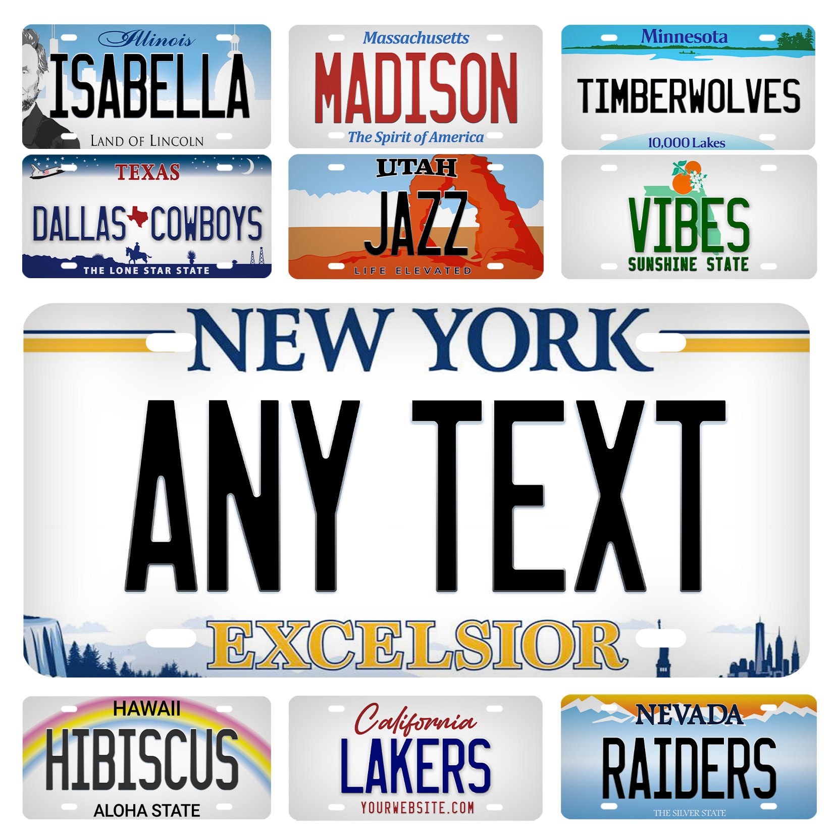 Custom State License Plate Personalized Name Customized - Etsy Canada Custom State License Plate Personalized Name Customized - Etsy Canada