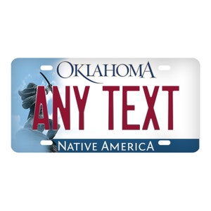 Custom Oklahoma License Plate Personalized Name All 50 States 3 Sizes ...