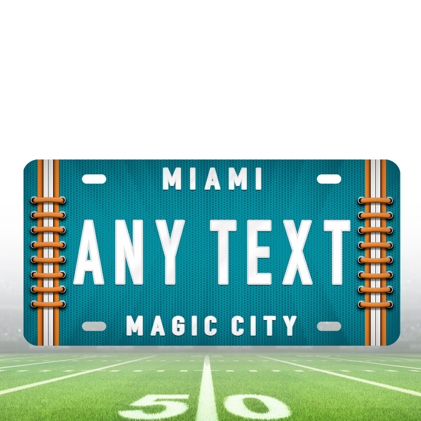Miami Dolphins Custom Personalized Football License Plate 3 - Etsy
