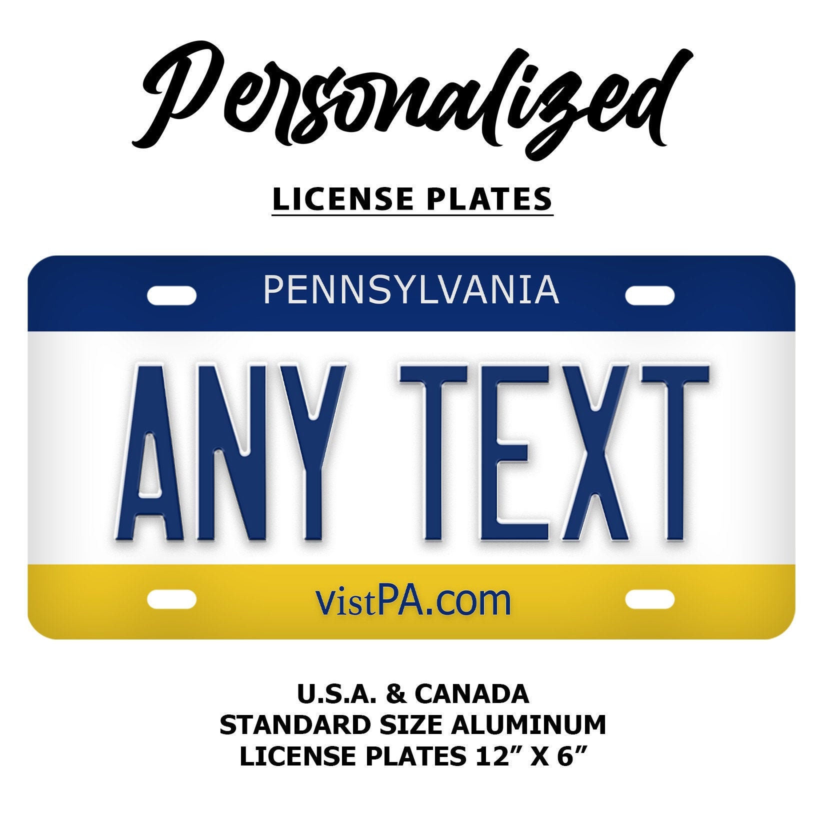 Pennsylvania License Plate for sale | Only 2 left at -70%