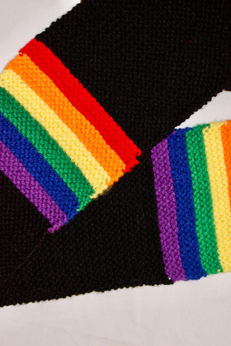 Rainbow gay pride winter scarf and glove set - lawpcan