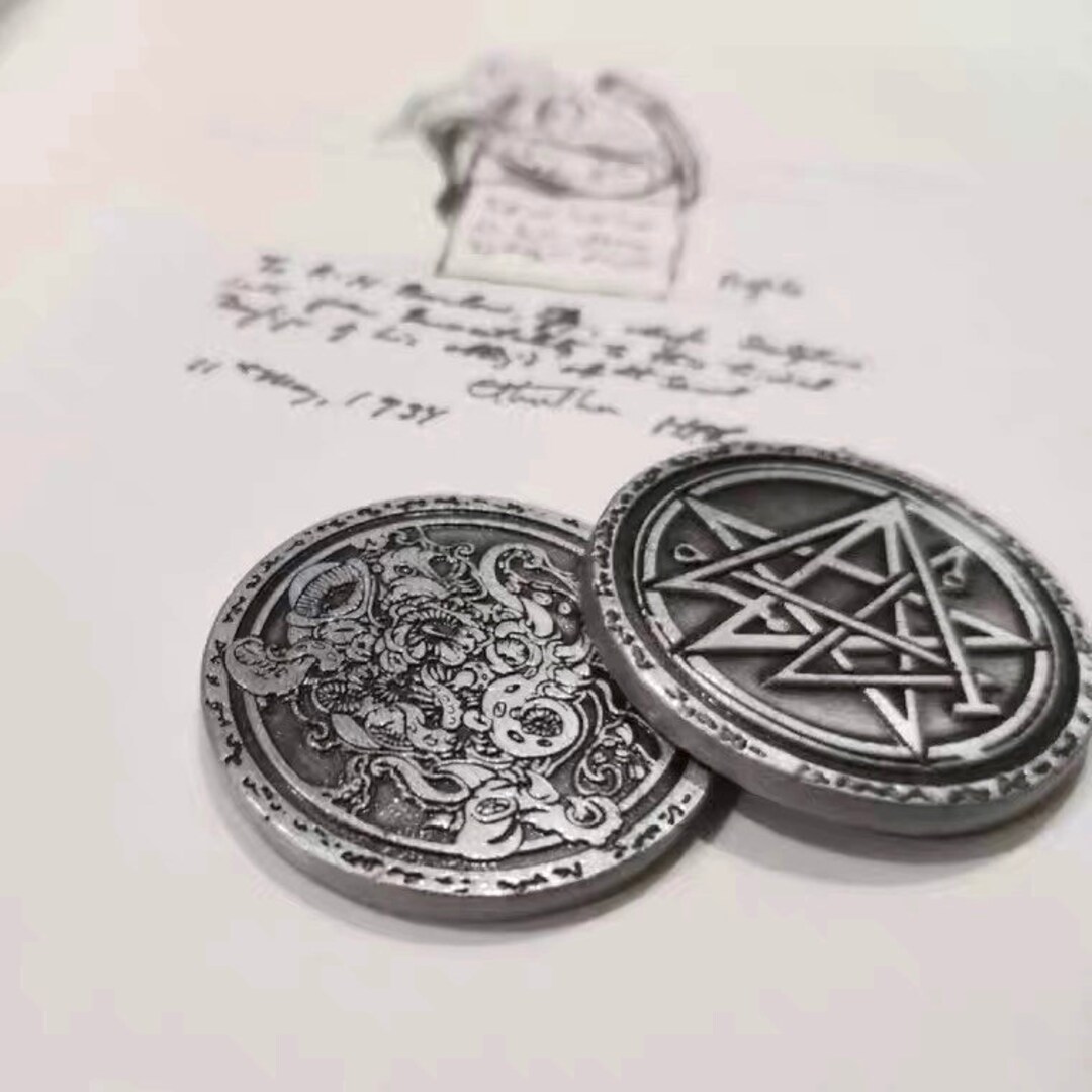 Cthulhu Coins, Horror Fantasy Coin Collection - Etsy