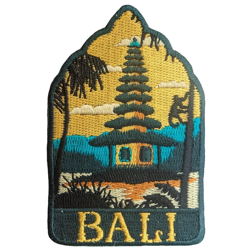 Bali Embroidered Patch - Etsy