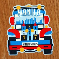 Philippines Sticker, Philippines Map Decal, the Philippines, Laptop ...