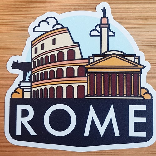 Rome Italy Sticker City & Travel Stickers Waterproof - Etsy