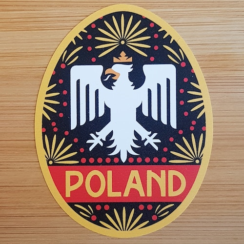 Polish Eagle Sticker Poland Coat of Arms Sticker - Etsy