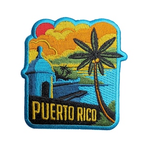 Puerto Rico Travel Patch Embroidered Iron on Sew on Badge Souvenir ...