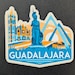 Guadalajara Mexico 3" Vinyl Sticker Decal for Luggage, Waterbottle ...