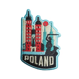 Poland Travel Patch Embroidered Iron on Sew on Badge Souvenir Applique ...