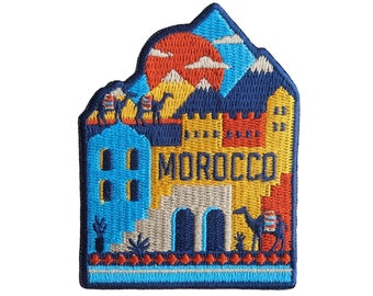 Morocco Flag Embroidered Patch - Etsy