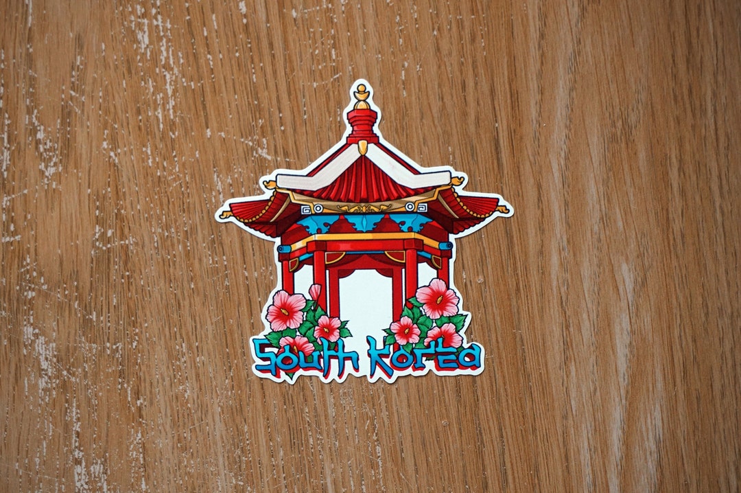 South Korea Vinyl Sticker Decal Luggage Laptop Notebook Journal Gift ...