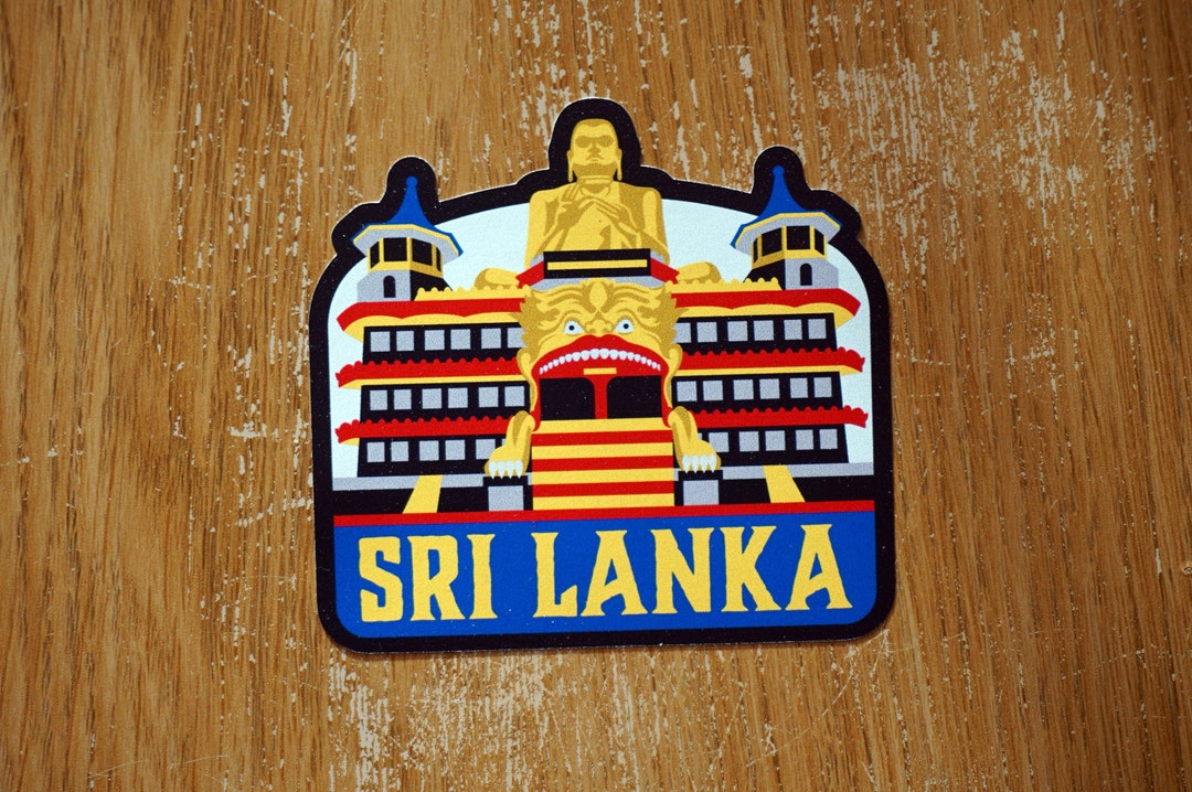 Sri Lanka Vinyl Sticker, Scrapbook Decal, Luggage, Laptop, Notebook ...