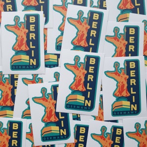 Berlin Germany Vinyl Sticker Decal Luggage Laptop Notebook Journal Gift ...