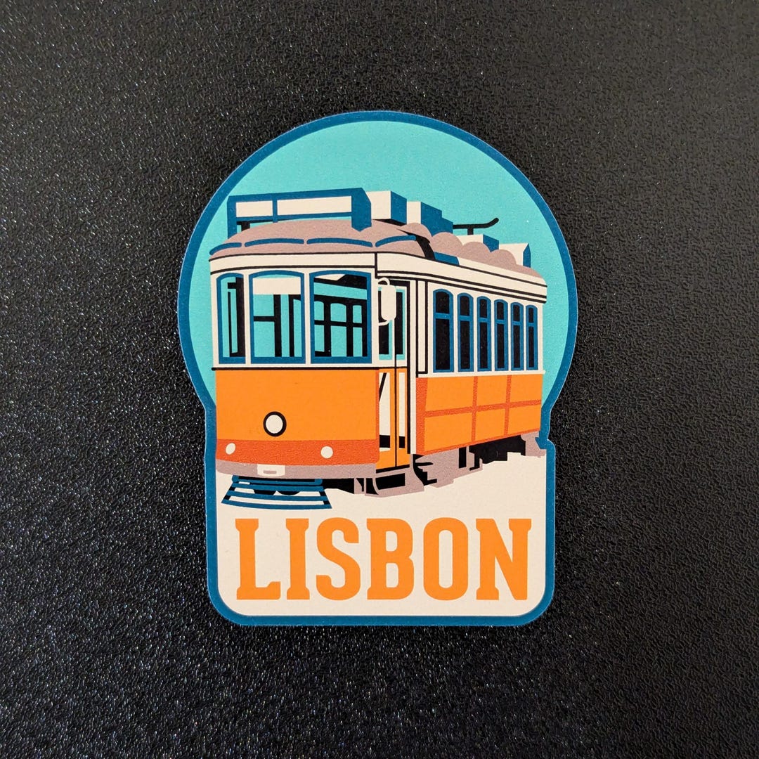 Lisbon Portugal 3" Vinyl Sticker Decal for Luggage, Waterbottle Laptop ...