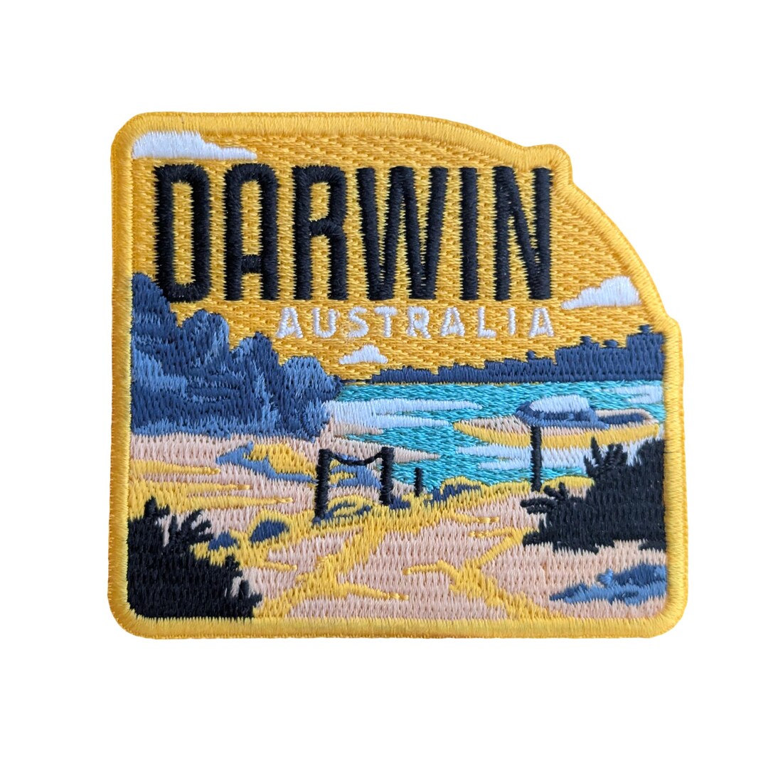 Darwin Australia Travel Patch Embroidered Iron on Sew on Badge Souvenir ...