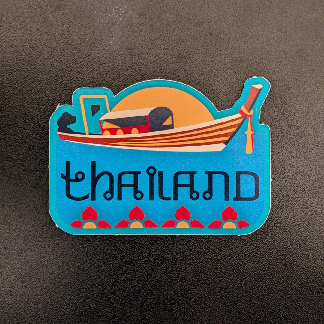 Thailand Vinyl Sticker Decal Luggage Laptop Notebook Journal Diary Bag ...