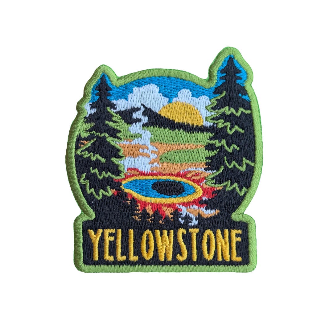 Yellowstone National Park USA Travel Patch Embroidered Iron on Sew on ...