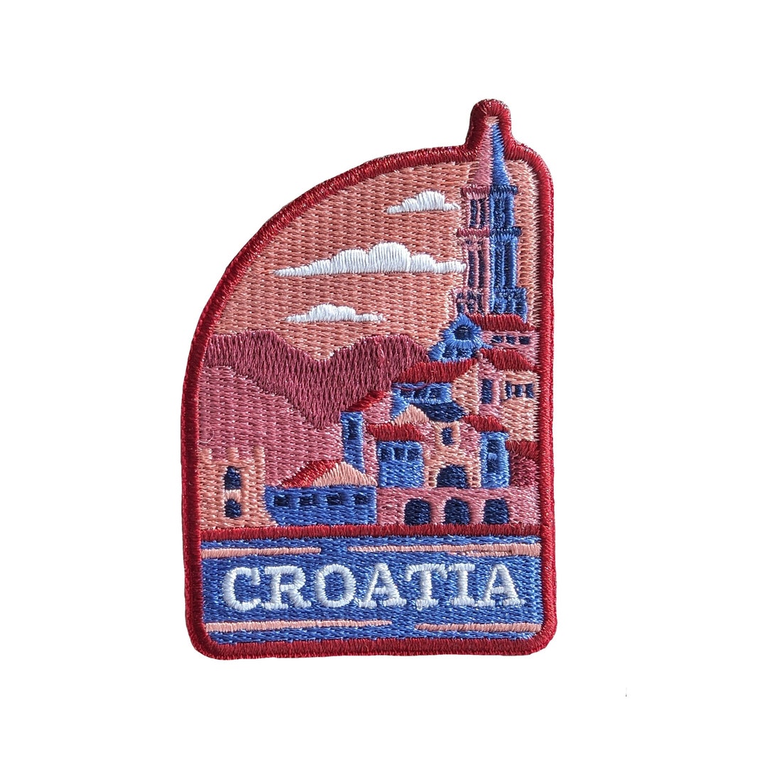 Croatia 3" Travel Patch Embroidered Iron on Sew on Badge Souvenir ...