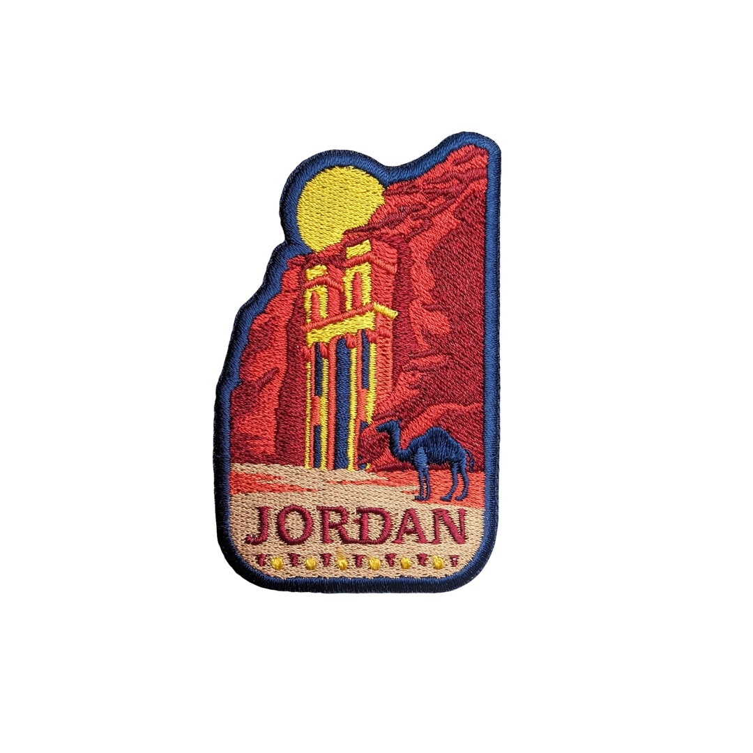 Petra Jordan Travel Patch Embroidered Iron on Sew on Badge Souvenir ...