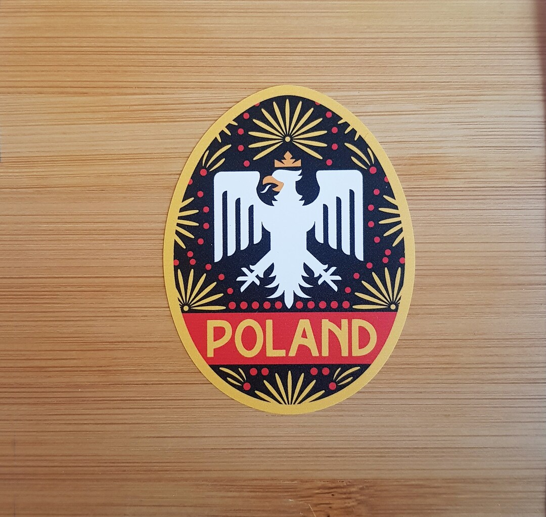 Poland, Vinyl Sticker, Travel Diary, Luggage Decal, Laptop, Notebook ...