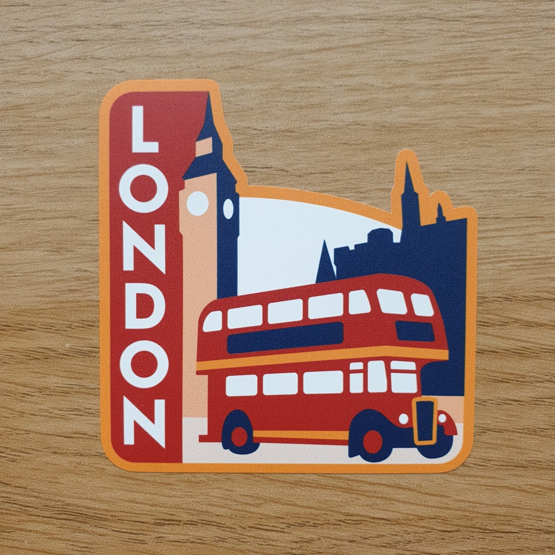 London 3" Vinyl Sticker Decal Luggage Laptop Notebook Journal Gift ...
