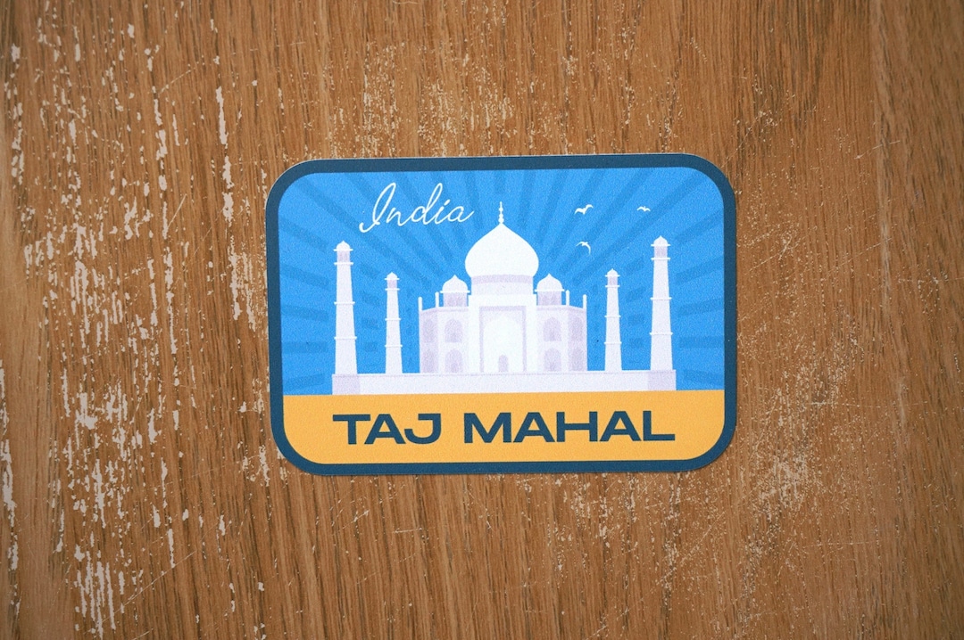 Taj Mahal India Vinyl Sticker Decal, Scrapbook, Waterbottle, Luggage ...