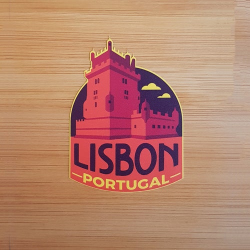 Lisbon Portugal Vinyl Sticker Travel Diary Luggage Decal - Etsy