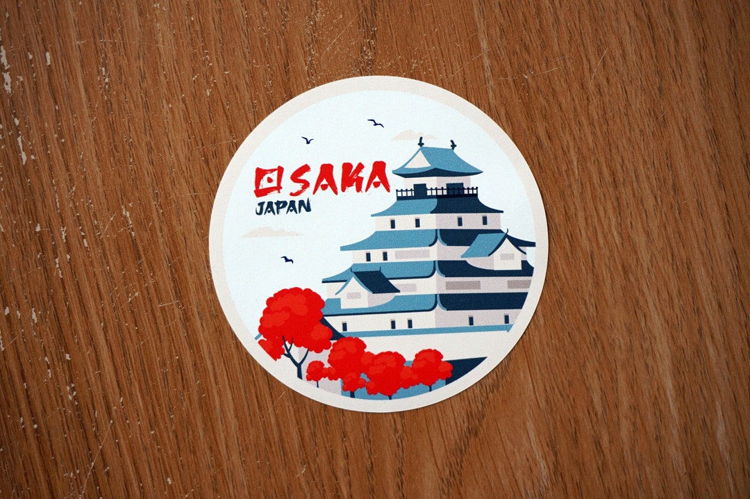 Osaka Japan Vinyl Sticker Decal, Scrapbook, Waterbottle, Luggage ...