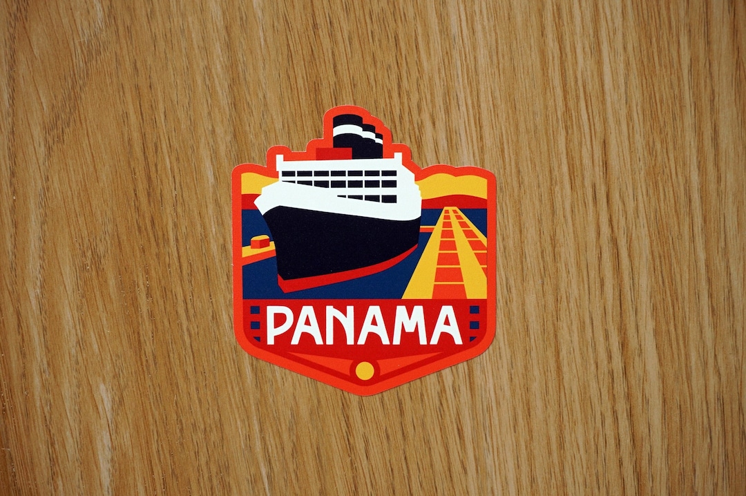Panama Vinyl Sticker, Decal, Luggage, Laptop, Notebook, Journal, Gift ...
