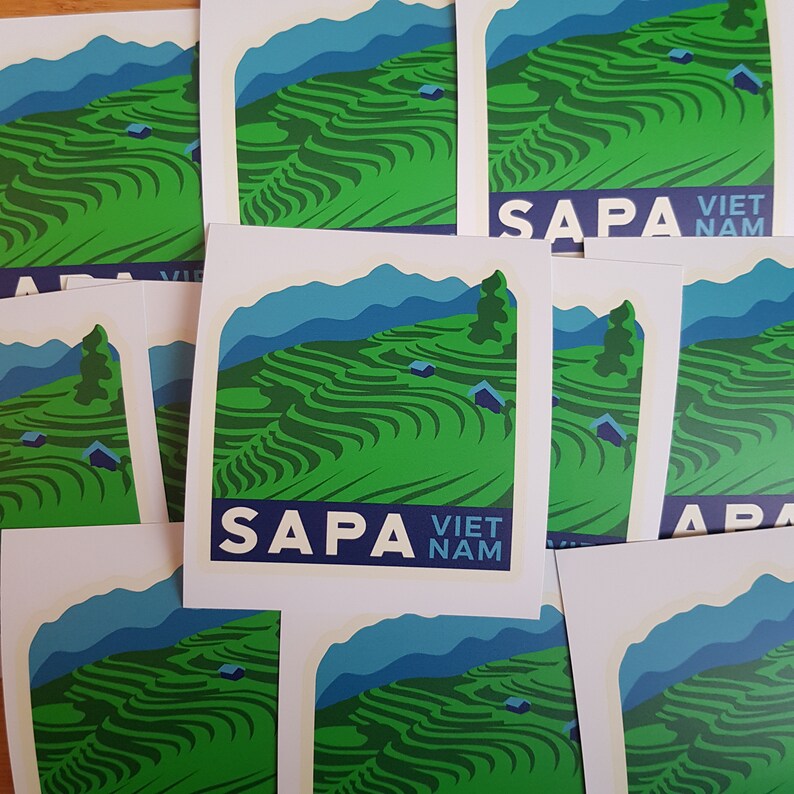 Sapa Vietnam Vinyl Sticker Travel Diary Luggage Decal - Etsy