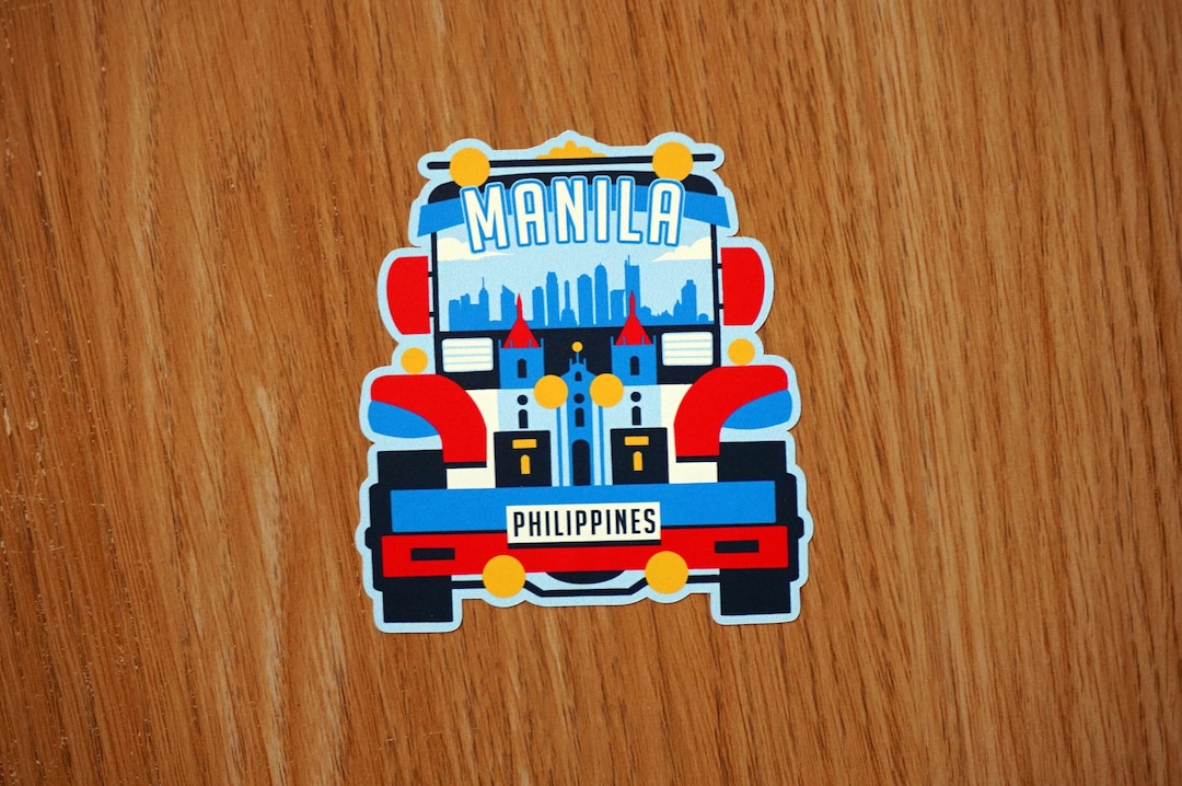 Manila Philippines Vinyl Sticker, Decal, Luggage, Laptop, Notebook ...