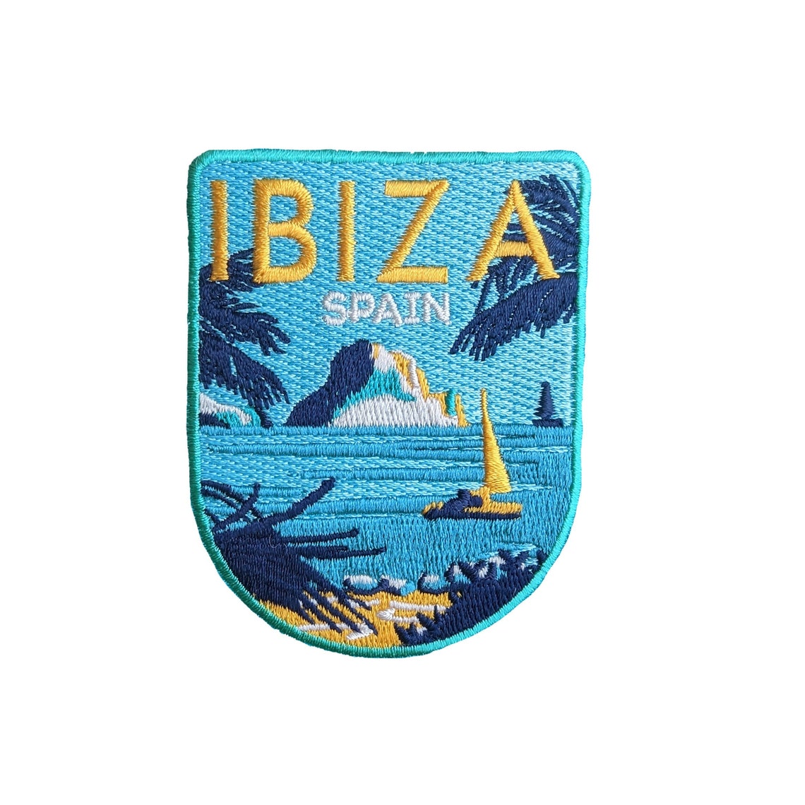 Ibiza, Spain Travel Patch Embroidered Iron on Sew on Badge Souvenir ...