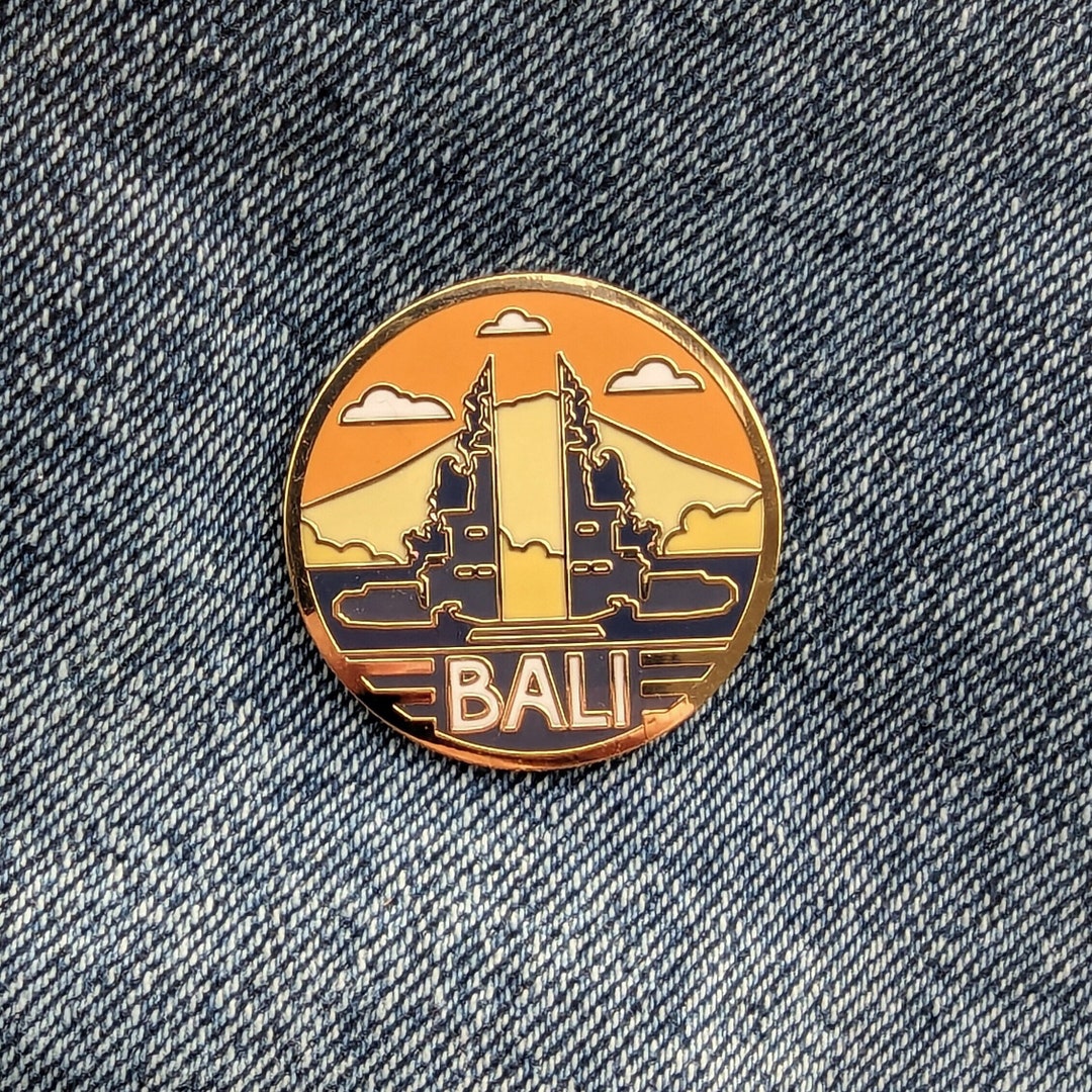Bali Indonesia Travel Pin, Hard Enamel Pin, Flair, Brooch, Lapel, Pins ...