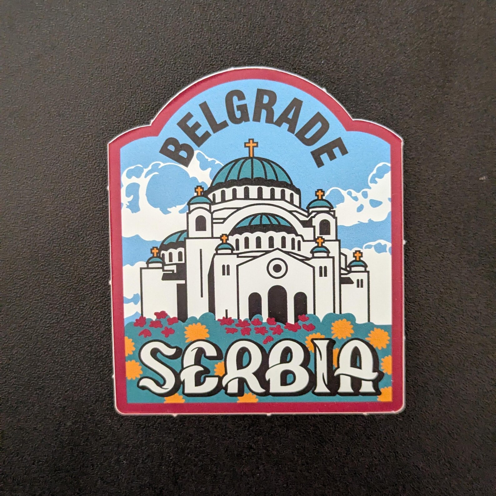 Belgrade Serbia 3" Vinyl Sticker Decal for Travel Luggage, Laptop ...