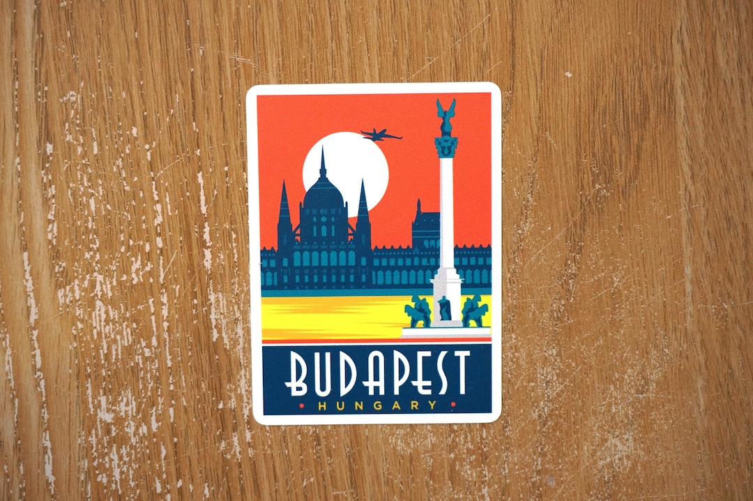 Budapest Hungary Vinyl Sticker Decal, Scrapbook, Water Bottle, Luggage ...