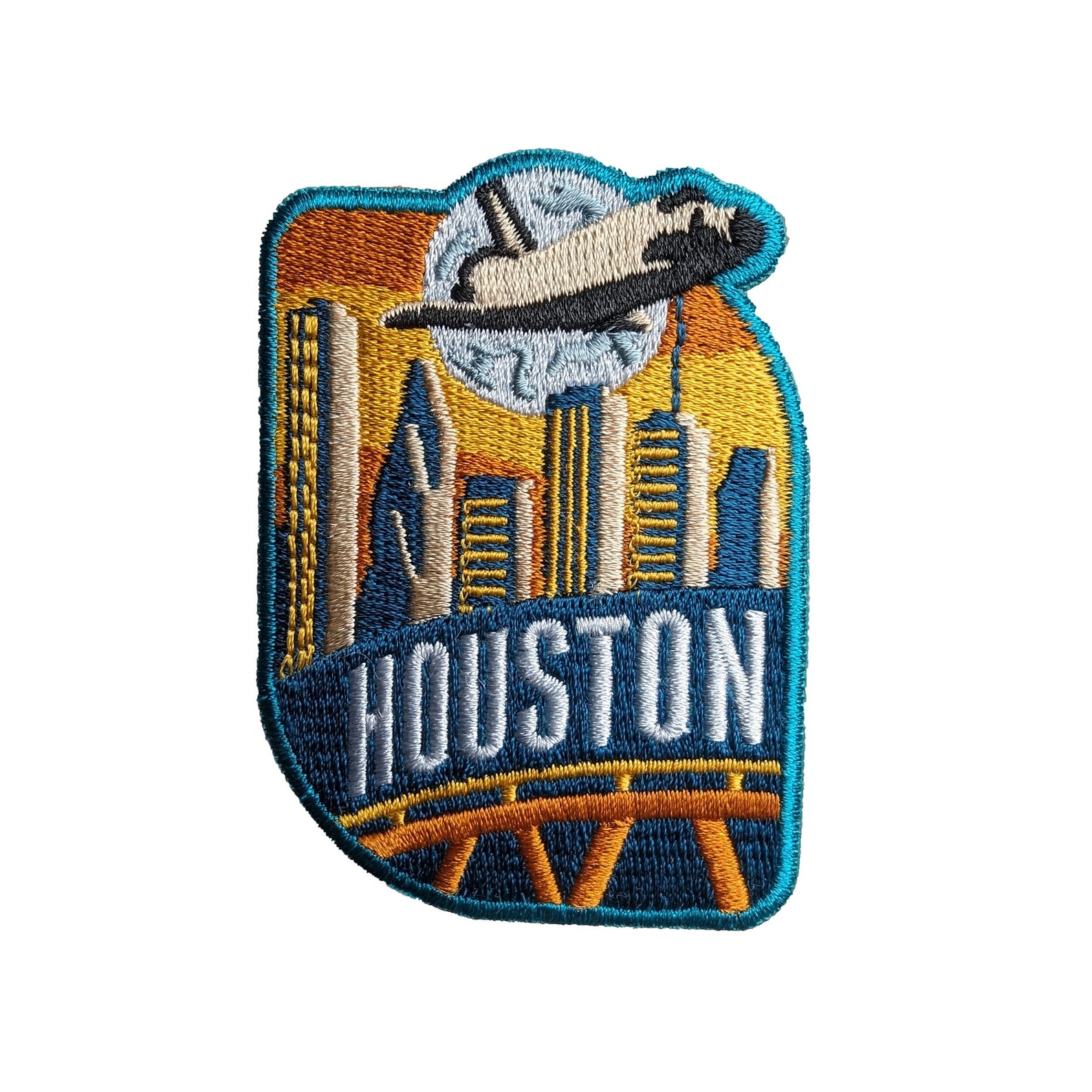 Houston USA 3" Travel Patch Embroidered Iron on Sew on Badge Souvenir ...