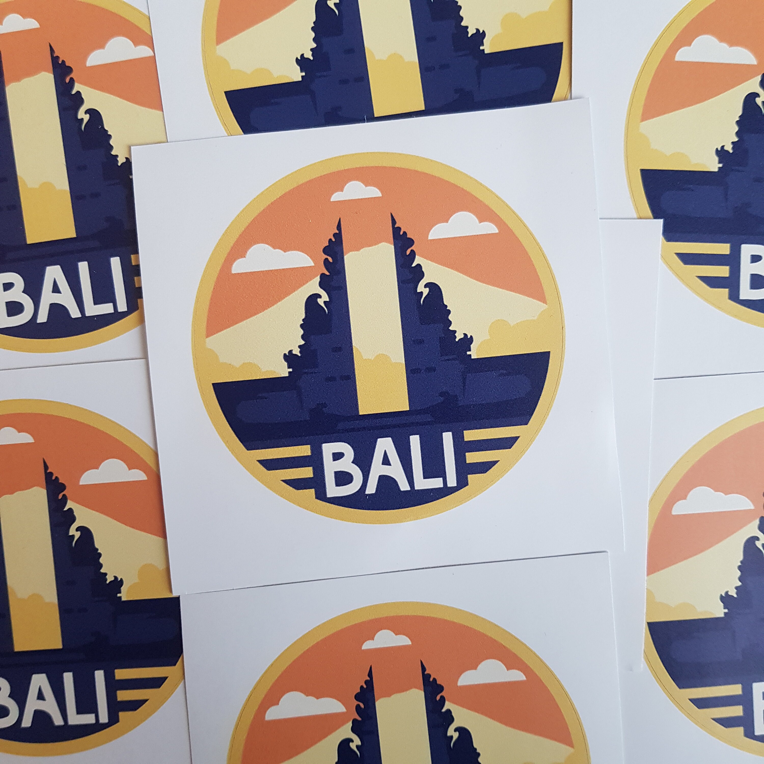 Bali Indonesia Vinyl Sticker Travel Diary Luggage Decal - Etsy