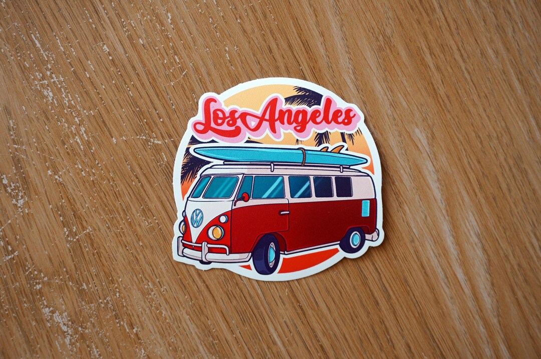 Los Angeles Vinyl Sticker Decal Luggage Laptop Notebook Journal Gift ...