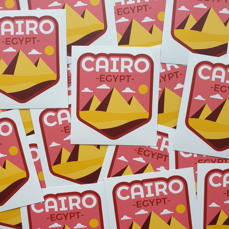 Cairo Egypt Vinyl Sticker Decal Luggage Laptop Notebook - Etsy
