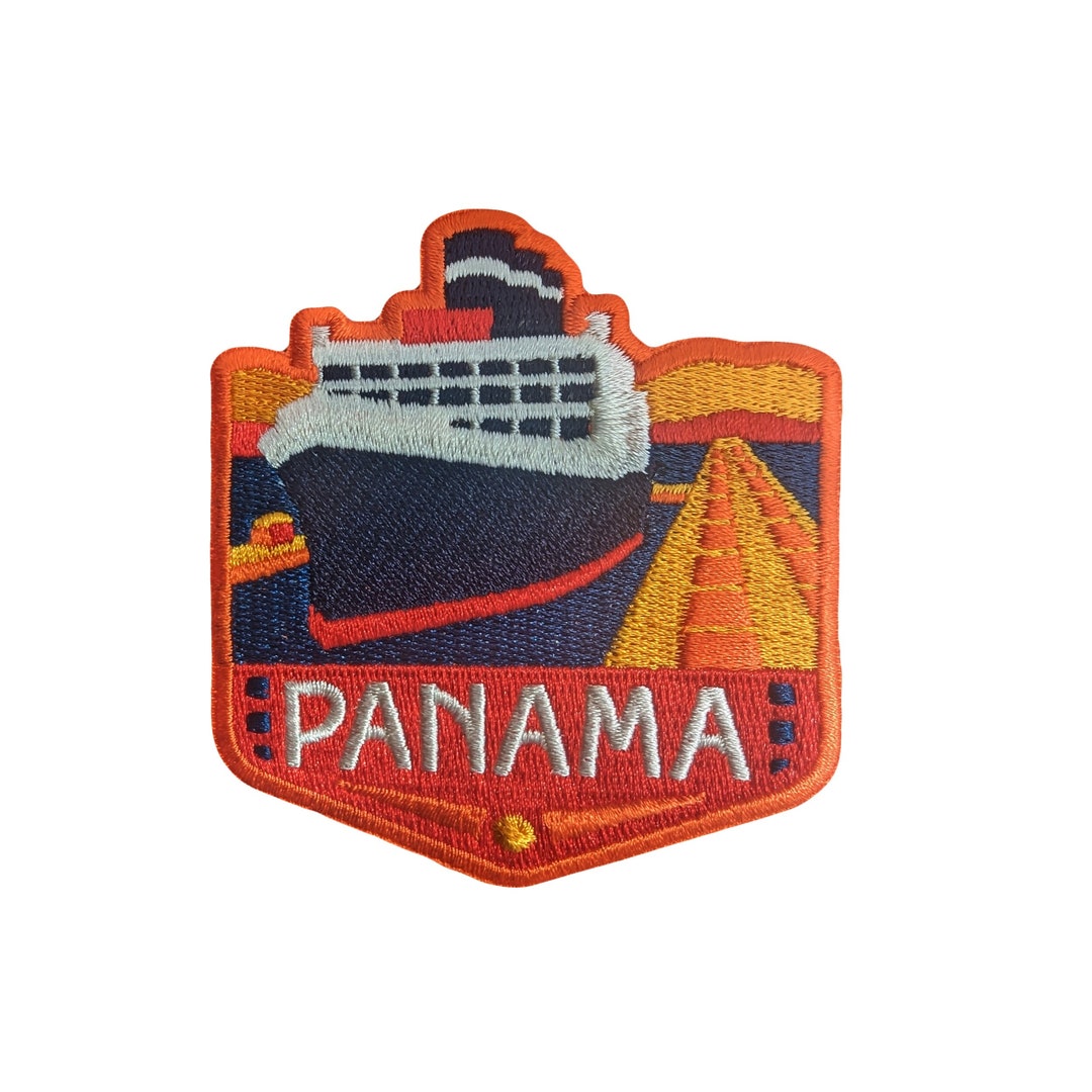 Panama 3" Travel Patch Embroidered Iron on Sew on Badge Souvenir ...