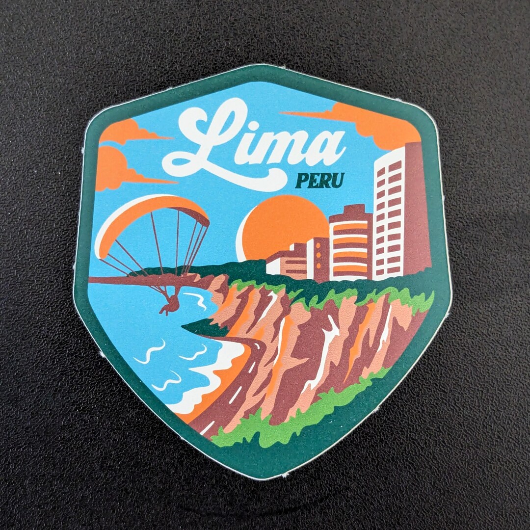 Lima Peru 3" Vinyl Sticker Decal for Luggage, Waterbottle Laptop ...