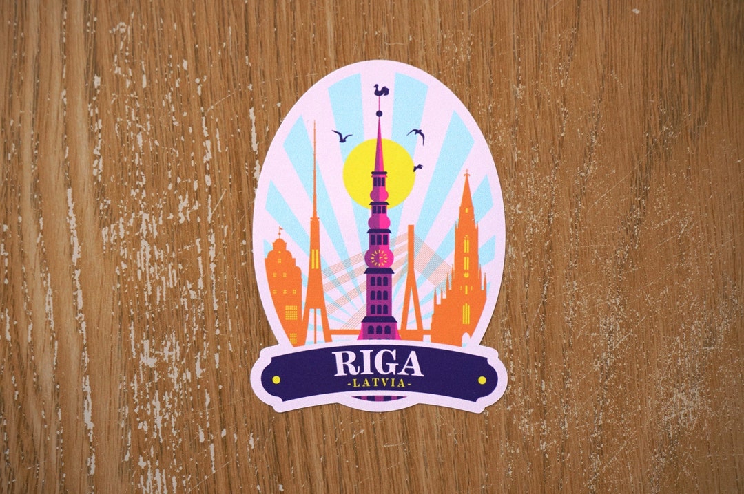 Riga Latvia Vinyl Sticker Decal, Scrapbook, Waterbottle, Luggage ...