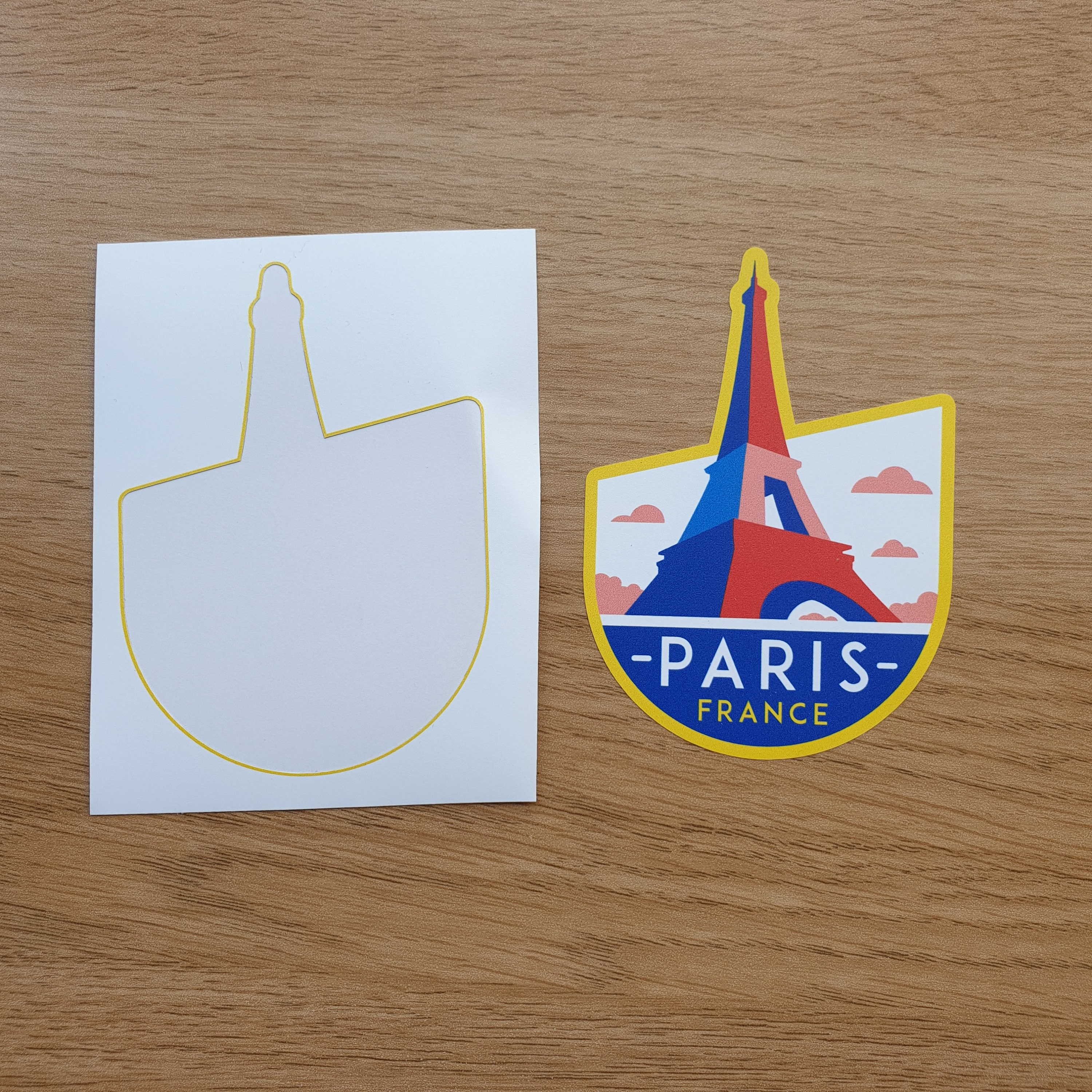 Paris France Vinyl Sticker Decal Luggage Laptop Notebook | Etsy