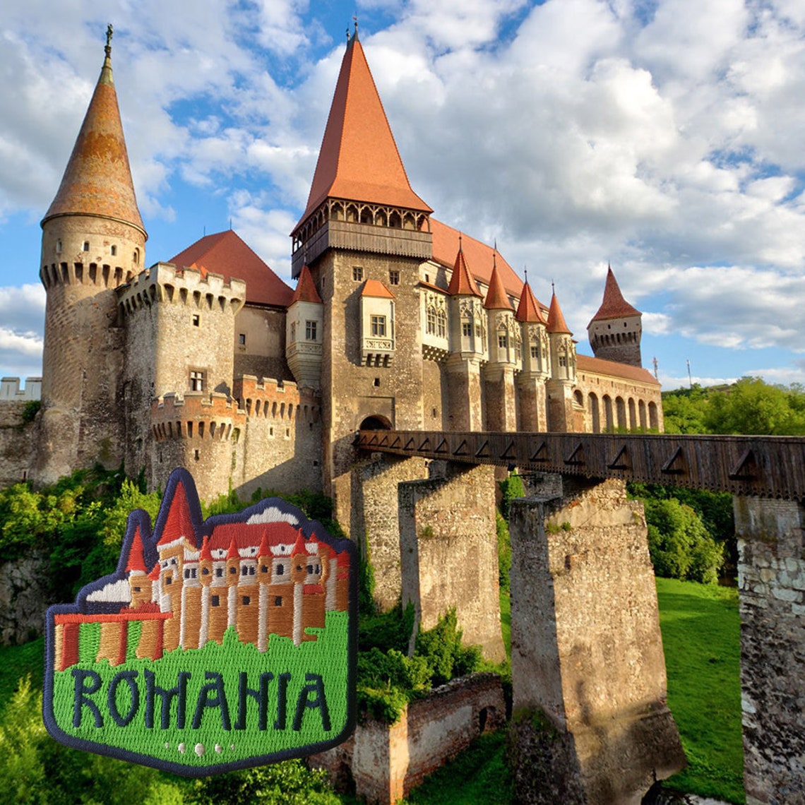 Romania 3" Travel Patch Embroidered Iron on Sew Badge Souvenir Flag ...
