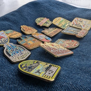 Monaco Travel Pin 1.25" Inch, Soft Enamel Pin, Golden Metal, Flair ...