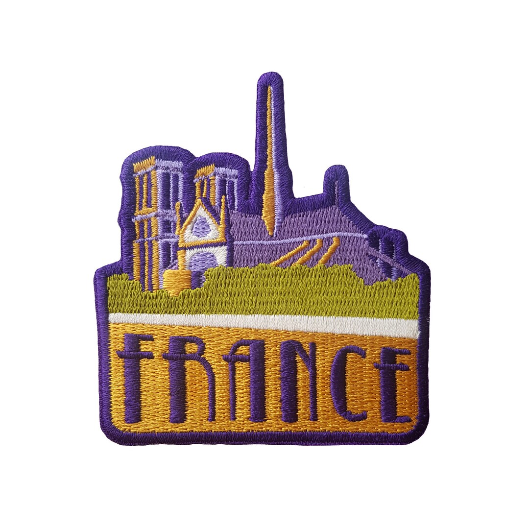 France Travel Patch Embroidered Iron on Sew on Badge Souvenir - Etsy UK