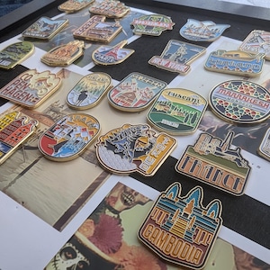 Milan Italy Travel Pin 1.25" Inch, Soft Enamel Pin, Golden Metal, Flair ...