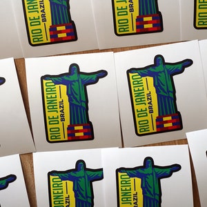Rio De Janeiro, Brazil Vinyl Sticker Decal Luggage Laptop Notebook ...