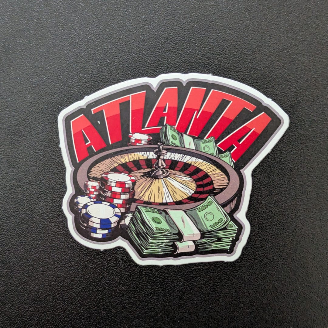 Atlanta USA 3" Vinyl Sticker Decal for Travel Luggage, Diary Laptop ...