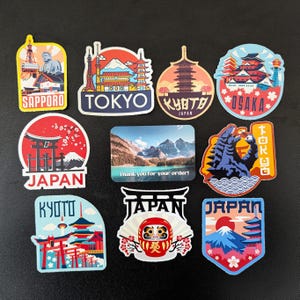 Japan 3" Vinyl Sticker Decal for Luggage, Waterbottle Laptop Scrapbook ...